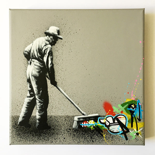 Martin Whatson "Sweeper" Canvas – Oliver Clatworthy Fine Art
